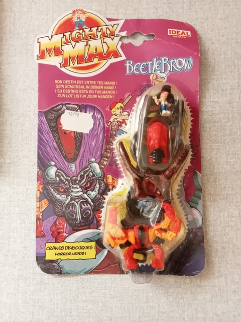 1994 MIGHTY MAX Horror Heads BEETLEBROW French Card EUR 980,00 ...