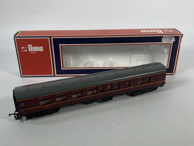 LIMA 5332W COACH MK1 First Class Corridor LMS Maroon 5051 OO Gauge ...