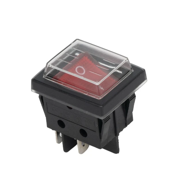 HIGH QUALITY ROCKER Switch Double Card Machine Kit POWER RED ...