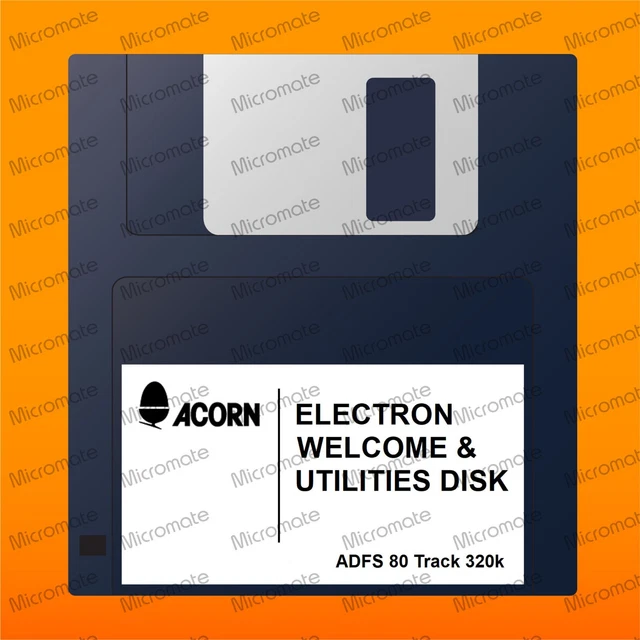 ACORN ELECTRON PLUS 3 ADFS 3.5" Welcome & Utilities Floppy Disk 80 ...