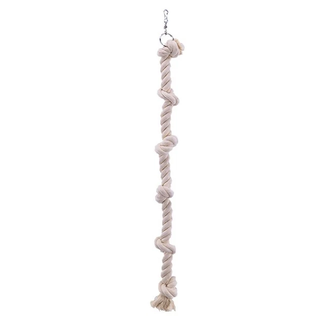 BIRD ROPE LADDER with Knots Only Bungee Chew Toy for Climbing 15.74in ...