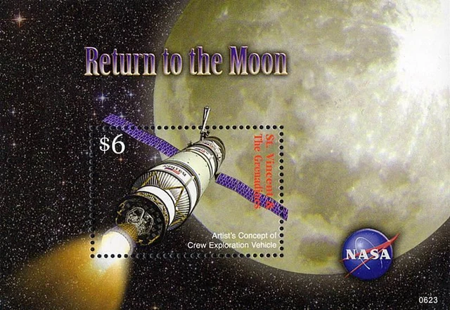 SPACE = NASA RETURN to MOON S/S SC#3527 MNH ASTRONOMY $1.33 - PicClick