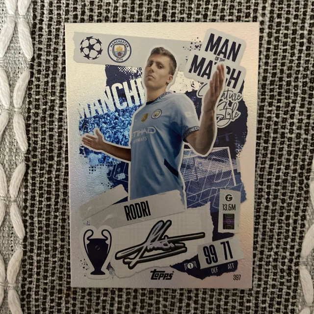 RODRI MAN OF The Match Attax 2024/2025 Signature Style 24/25 Manchester ...