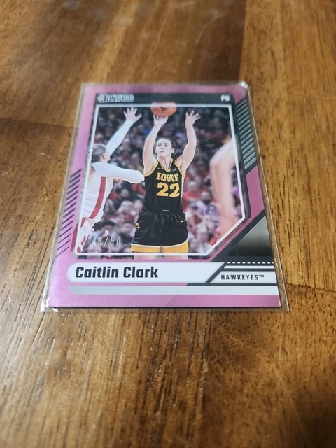 2024 PANINI CAITLIN Clark Collection #9 Caitlin Clark Donruss Pink 46/ ...