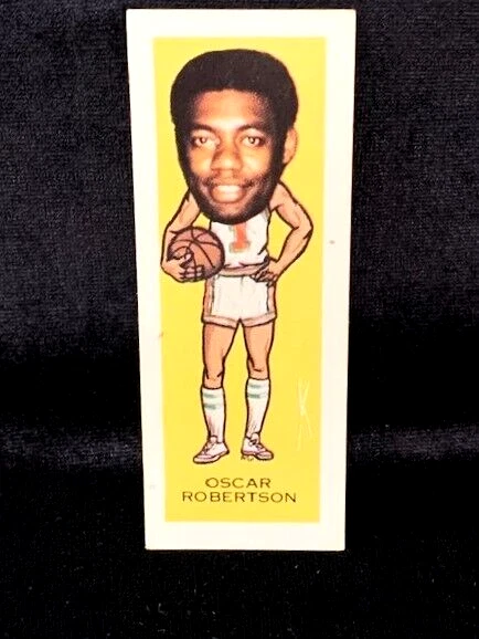 CARTE AUTOCOLLANT BASKETBALL 1973-74 SUGAR DADDY PRO FACES #17 OSCAR ...