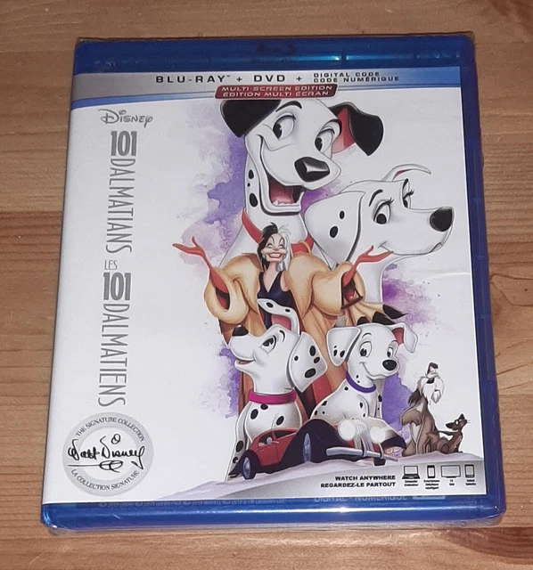 101 DALMATIANS (BLU-RAY + DVD, 1961, BRAND NEW) Walt Disney Signature ...