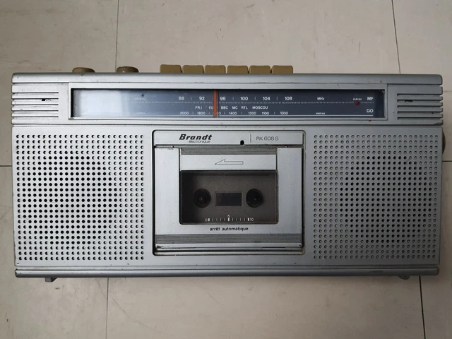 MINI GHETTOBLASTER BOOMBOX THOMSON Vintage Radio K7 EUR 27,90 - PicClick FR