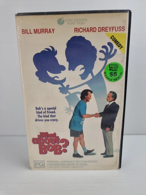 WHAT ABOUT BOB? VHS Video Tape Big Box Ex Rental Bill Murray 1991 ...