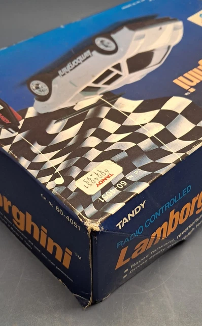 VINTAGE TANDY LAMBORGHINI countach rc car. Non runner, spares or repair ...