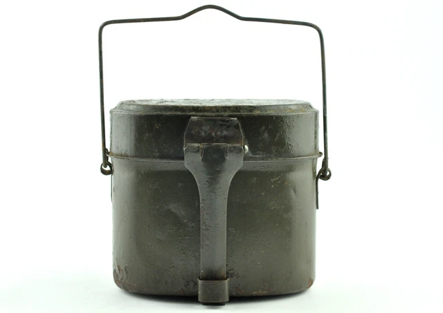 WWII 2 MILITARY German Wehrmacht Army Mess Tin AWC Marked Battlefield ...