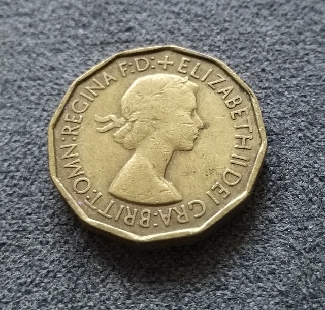 MONNAIE ROYAUME-UNI 3 Pence 1953 Élisabeth II KM#886 [4500] EUR 1,80 ...