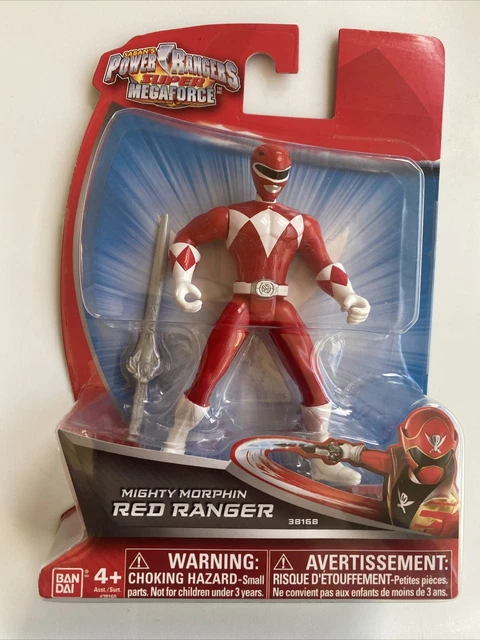 POWER RANGERS SUPER Megaforce Mighty Morphin Red Ranger Bandai Sabans ...