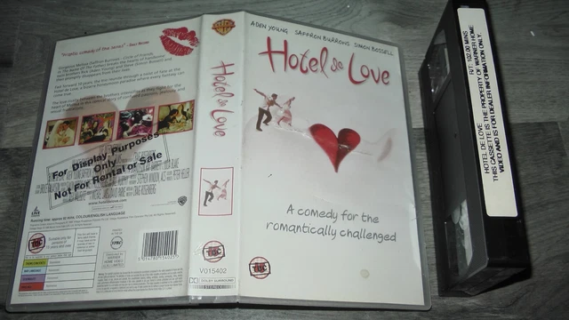 HOTEL DE LOVE VHS Big Box Timecode Sample Dealer Rental TBC Cert Warner ...