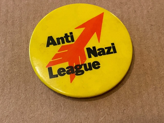 VINTAGE ORIGINAL 1970S/80S Anti Nazi League Pin Badge Political/Red ...