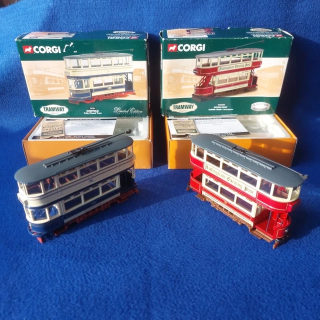 2× CORGI TRAMWAY Classics Model Trams Sheffield & Nottingham. Ltd Ed ...