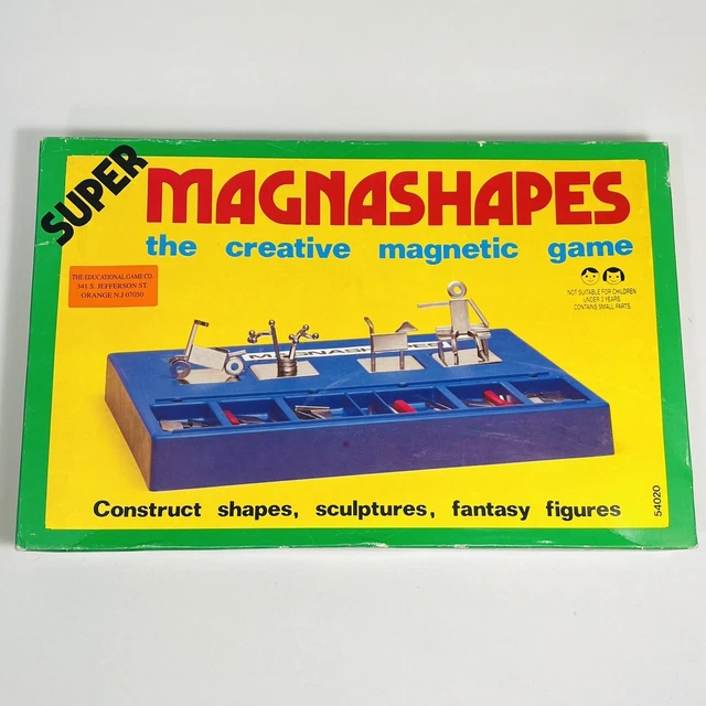 MAGNA SHAPES THE Creative Magnetic Game 84 Shapes Construct Sculptures ...