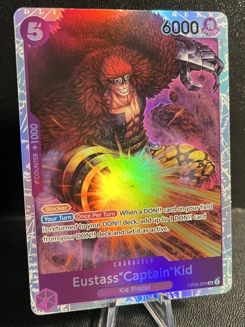 ONE PIECE TCG Card EUSTASS CAPTAIN KID OP-05 SR ~ English $5.48 ...
