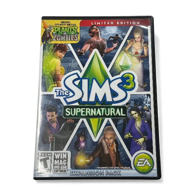 THE SIMS 3: Supernatural Expansion Pack Limited Edition (PC, 2012) CIB ...