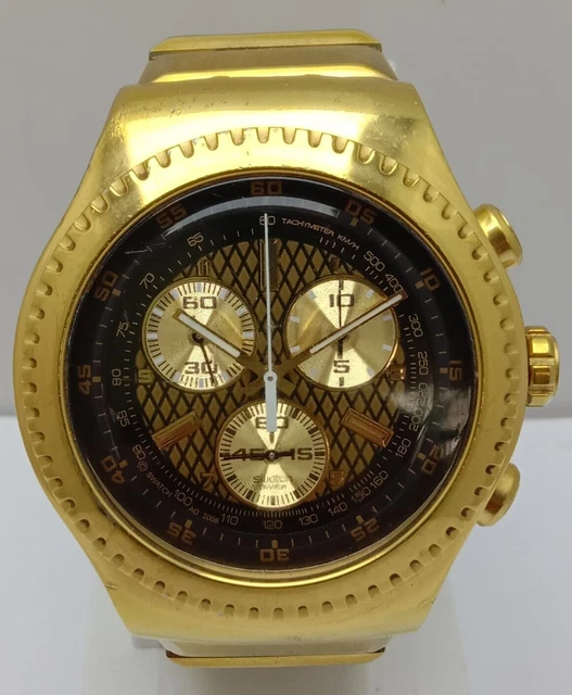 SWATCH SWISS IRONY Quartz V8 JAMES BOND 007 Chronograph Men’s Watch ...