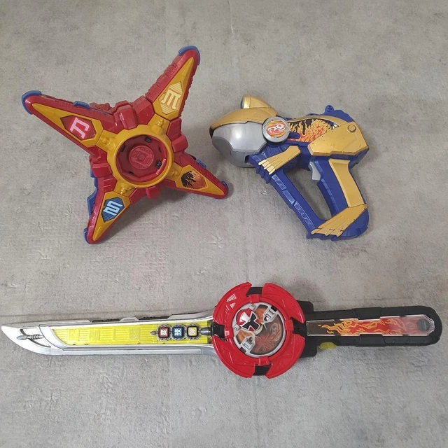 POWER RANGERS NINJA Steel Ninninger Morpher Weapon 3p Shuriken set ...