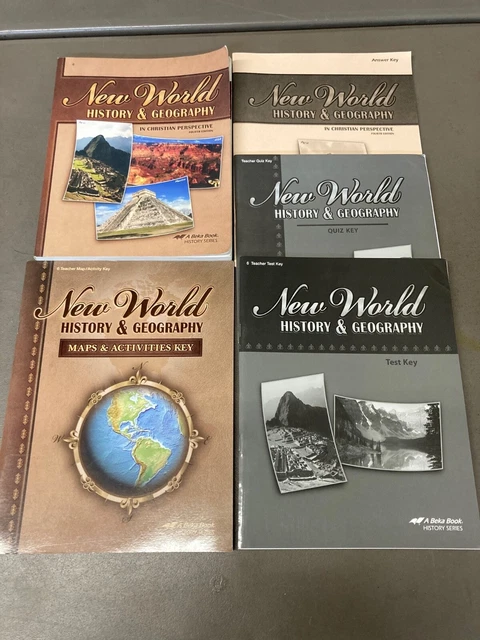ABEKA NEW WORLD History and Geography 6th grade - set of 5 books -4th ...