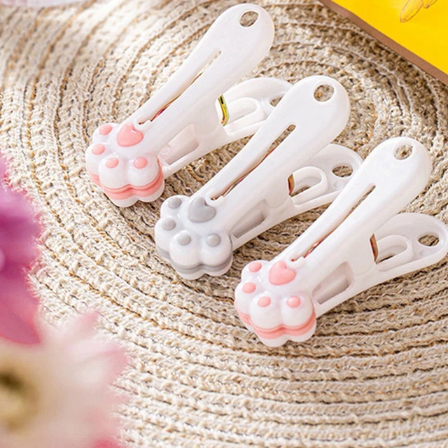 1X(PINCES À NOURRITURE Patte de Chat Pinces à Linge Belle Pince ...