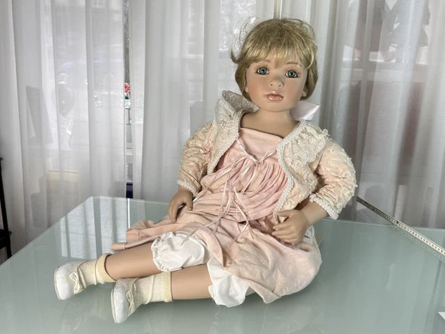 POUPON DE COLLECTION Pamela Erff Porcelaine Poupée 80 Cm. Limitée Auflage. Haut EUR 158,66 ...