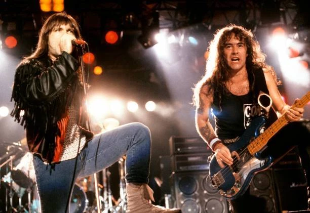 STEVE HARRIS AND Bruce Dickinson And Iron Maiden, L-R: Bruce Dicki ...
