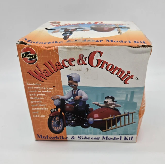 WALLACE AND GROMIT Motorbike + Sidecar Model Kit Airfix 5100 Scale 1/12 ...