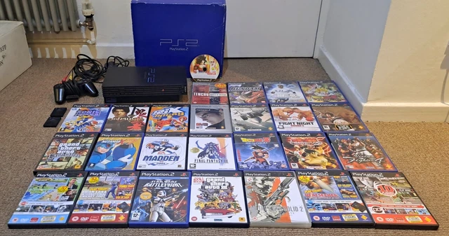 PLAYSTATION 2 + Box Bundle, 23 Games, 1 Controler 2 Memory Cards £99.99 ...