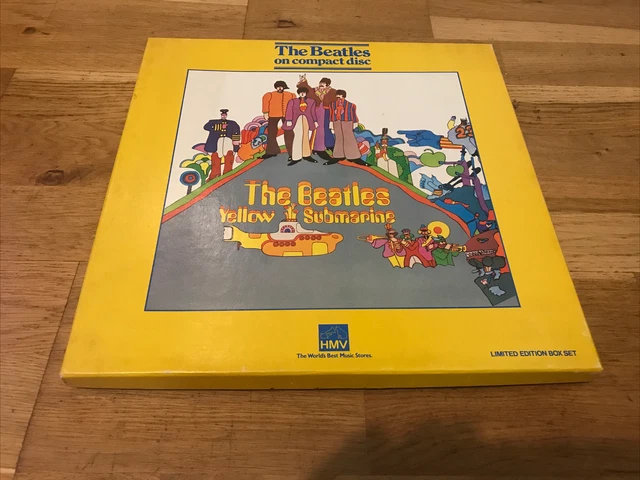 BEATLES HMV LIMITED Edition Yellow Submarine CD box set and Badge BEA ...