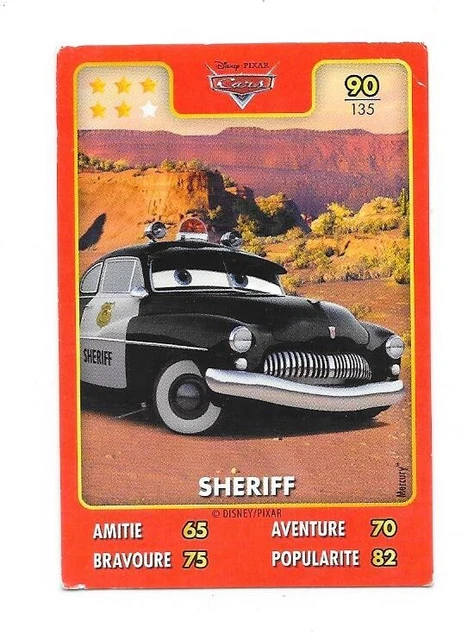 CARTE AUCHAN - Héros Disney Pixar - Cars - N°90 - Shérif EUR 1,50 ...