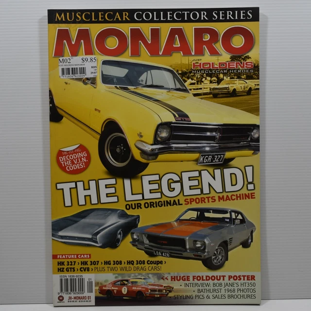 MUSCLE CAR COLLECTOR Series Magazine Holden Monaro Issue #1 HK HT HG Vin Codes $44.75 - PicClick AU