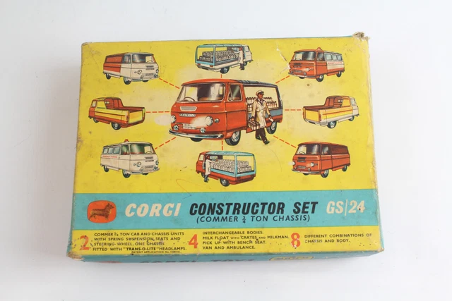 BOXED CORGI CONSTRUCTOR Set GS/24 Inc Ambulance Milkman Figure Etc £4. ...