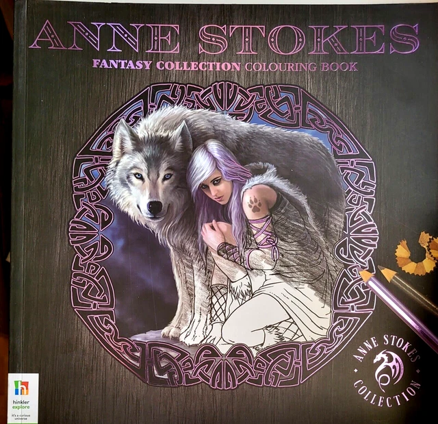 ANNE STOKES FANTASY Collection Adult Colouring Book By Hinkler Books £ ...