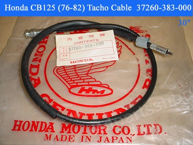 HONDA MB50 CG125 CB125 CB100 Tacho Cable NOS Tachometer Wire OEM 37260 ...