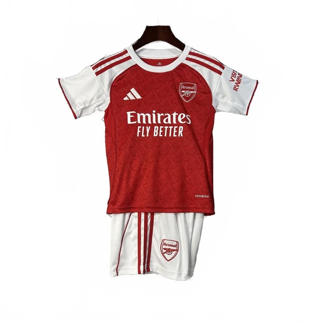 ARSENAL KIDS 2025/26 Home Football Kit - Red/White Size 16 - 2/4 Years ...
