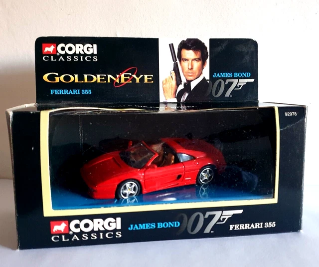 CORGI CLASSICS JAMES Bond 007 'Goldeneye' Ferrari 355 - Mint Condition ...