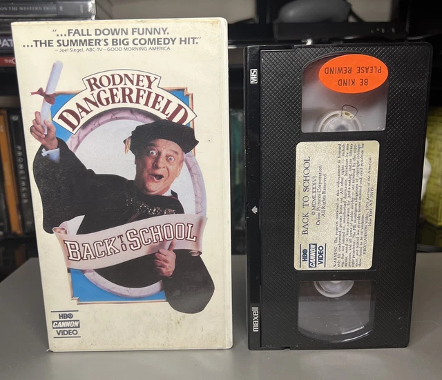 BACK TO SCHOOL VHS VCR Video Tape Used Movie Rodney Dangerfield HBO ...
