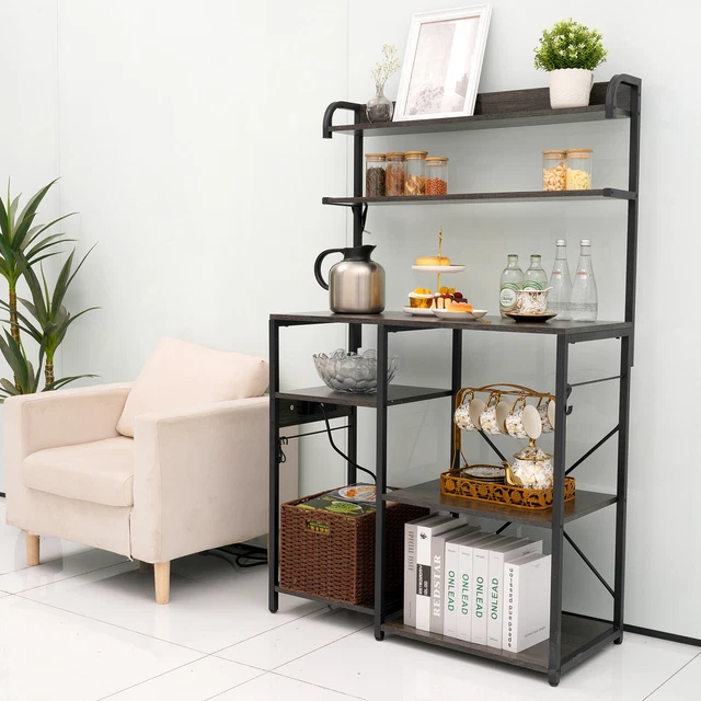 VEVOR SUPPORT POUR Micro-Ondes Étagère de Rangement de Cuisine 7 Niveaux 90x40cm EUR 113,99 ...