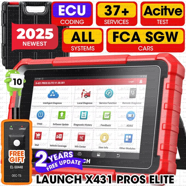 2025 LAUNCH X431 PRO Elite V + PRO5 OBD2 Scanner Car Diagnostic Tool ...