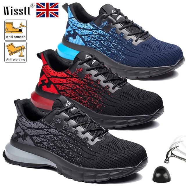 MENS ESD SAFETY Shoes Sneakers Sports Womens Steel Toe Cap Trainers ...