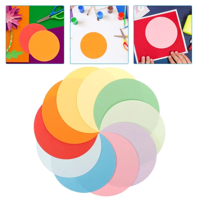 100 SHEETS CONSTRUCTION Paper Shapes Diy Cuts Kit Mixed Color Origami ...