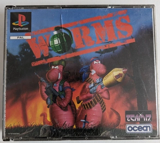PLAYSTATION PS1 WORMS Original Big Box Version Complete With Manual PAL £9.99 - PicClick UK