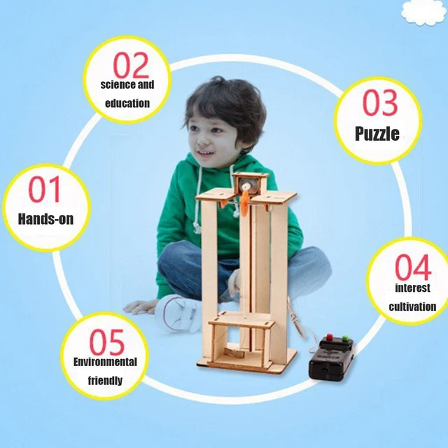 FOR CHILDREN STEM Elevator Toy Lift Model Physics Learning Science ...