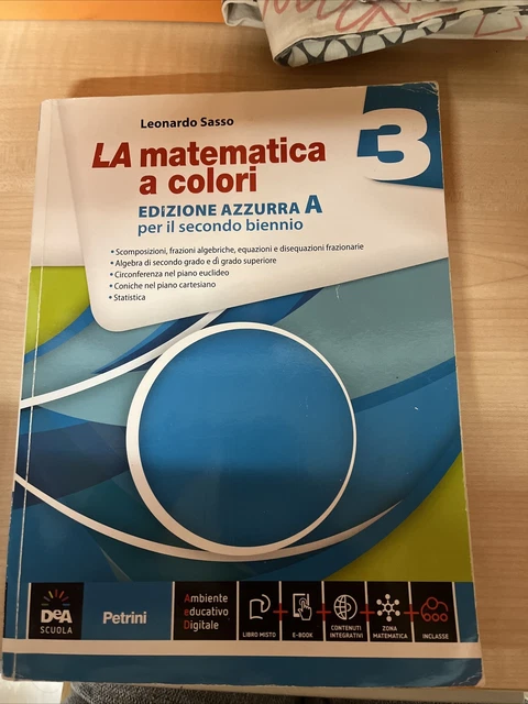 LA MATEMATICA A Colori 3 Edizione Azzurra Per Il Secondo Biennio ...