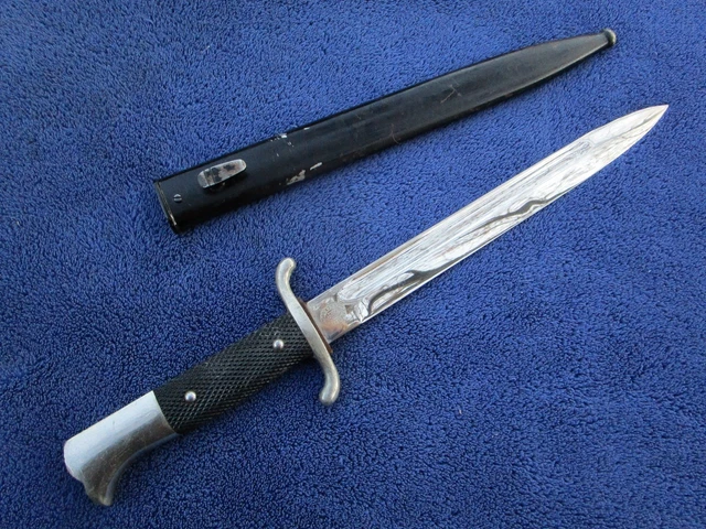 ORIGINAL WW2 GERMAN FIREMEN DRESS BAYONET AND SCABBARD E.u.F. HORSTER ...