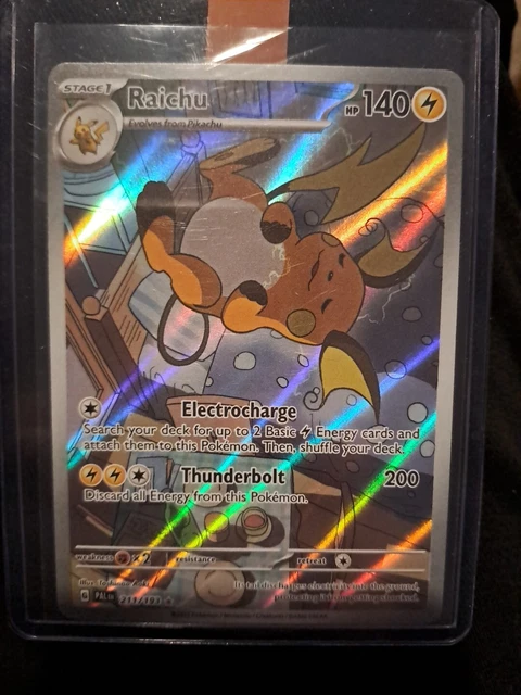 POKÉMON TCG RAICHU scharlachrot & violett - Paldea Evolved 211/193 Holo ...