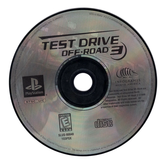 TEST DRIVE OFF-ROAD 3 Sony PlayStation 1 PS1 PSX jeu uniquement EUR 9 ...