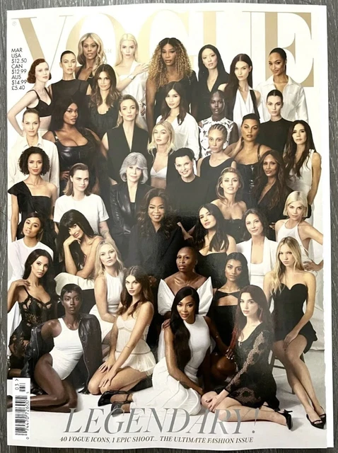 BRITISH VOGUE MAGAZINE March 2024 Cindy Crawford, Victoria Beckham ...